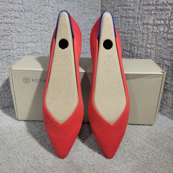 Rothy's | Shoes | Rothys The Point The Flame Pointed Toe Slip On Flat Shoes Womens Size 7 Us ...
